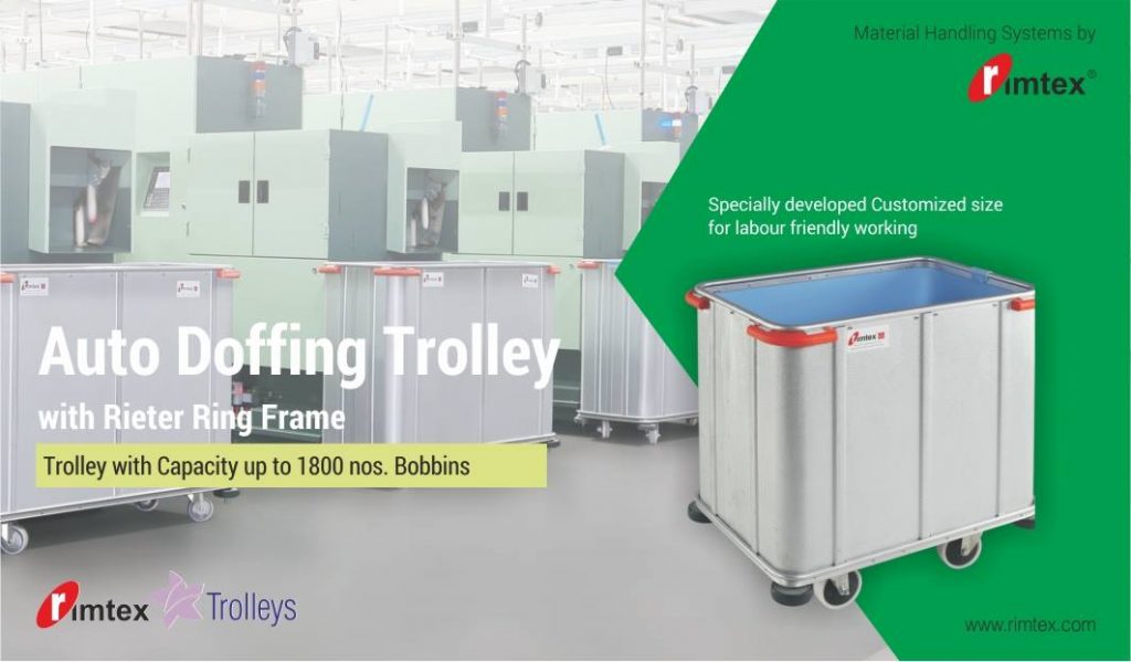 Rimtex Trolleys helps your textile spinning mill stay organised